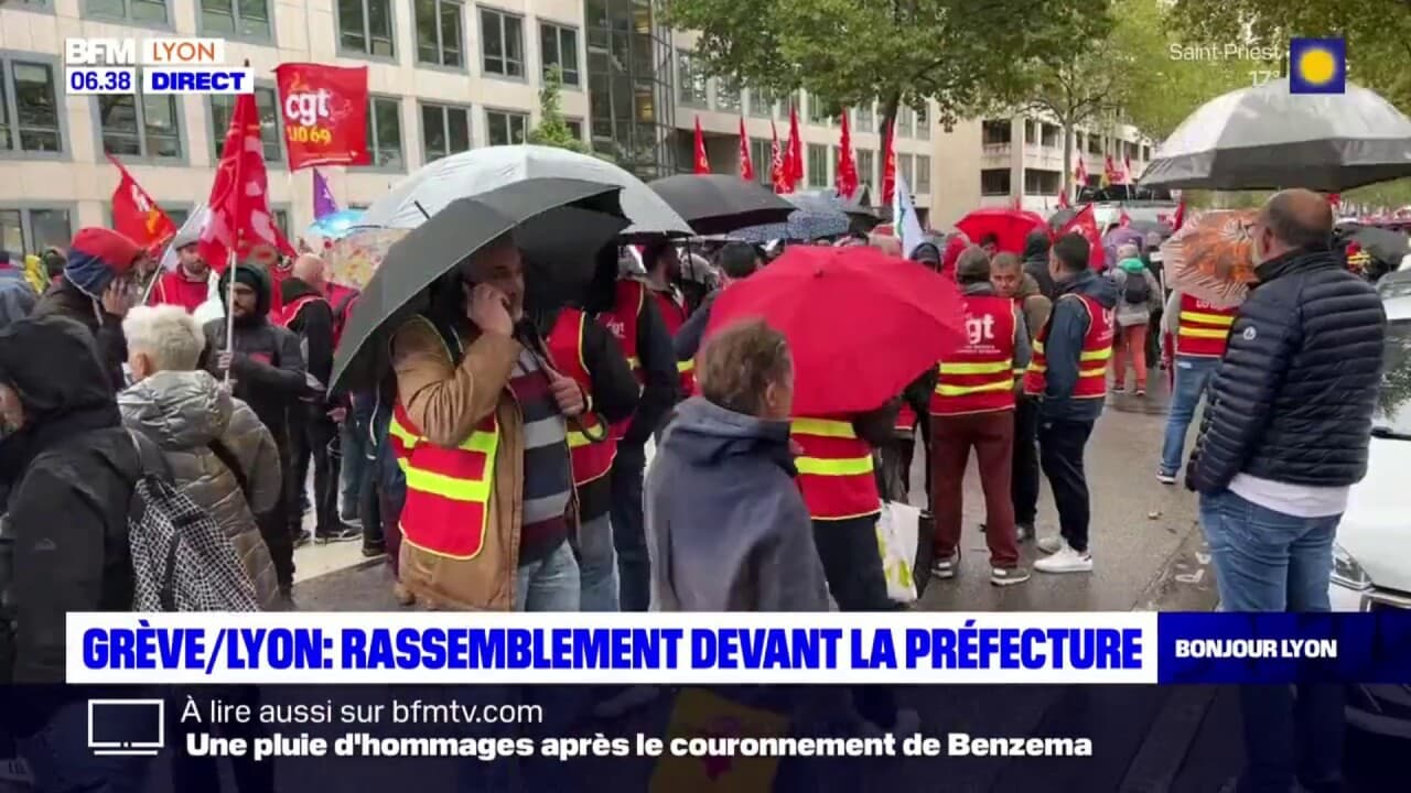 Grève à Lyon: un rassemblement prévu devant la préfecture