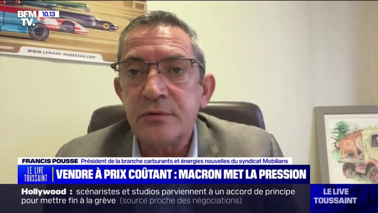 Carburants: "Un prix coûtant, c'est une vente à perte pour nous ...
