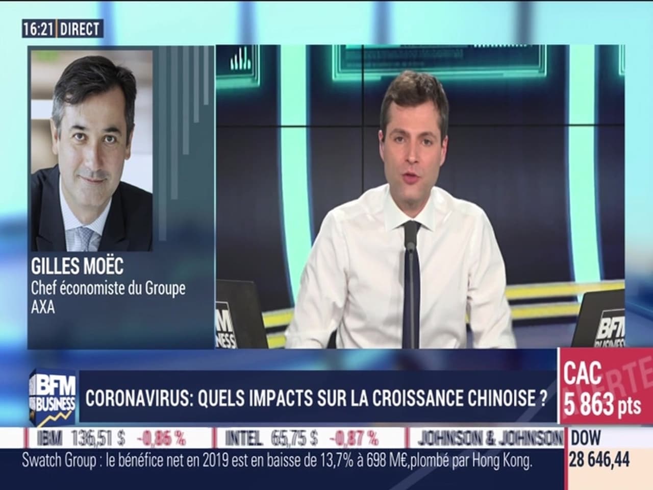 Gilles Moëc (Groupe AXA): Coronavirus, quels impacts sur la croissance ...
