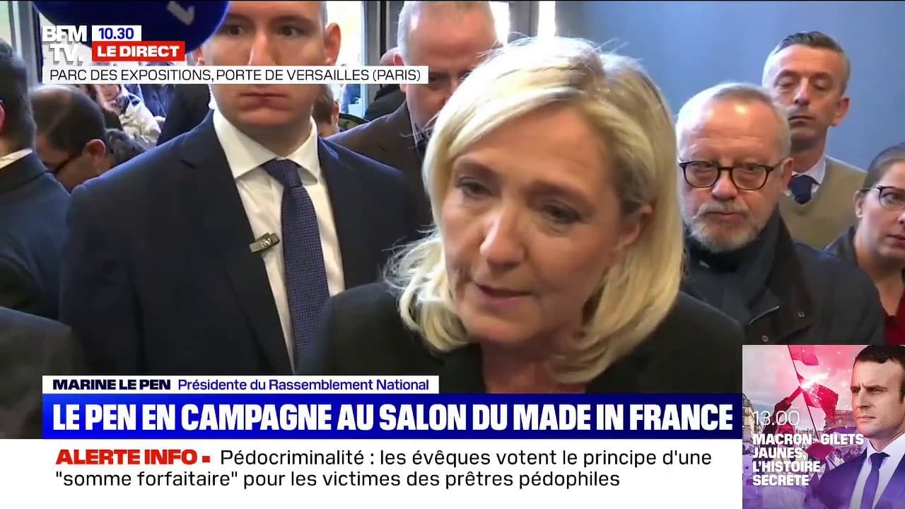 Marche contre l'islamophobie: Marine Le Pen fustige le soutien et Marche contre l'islamophobie: Marine Le Pen fustige le soutien et
