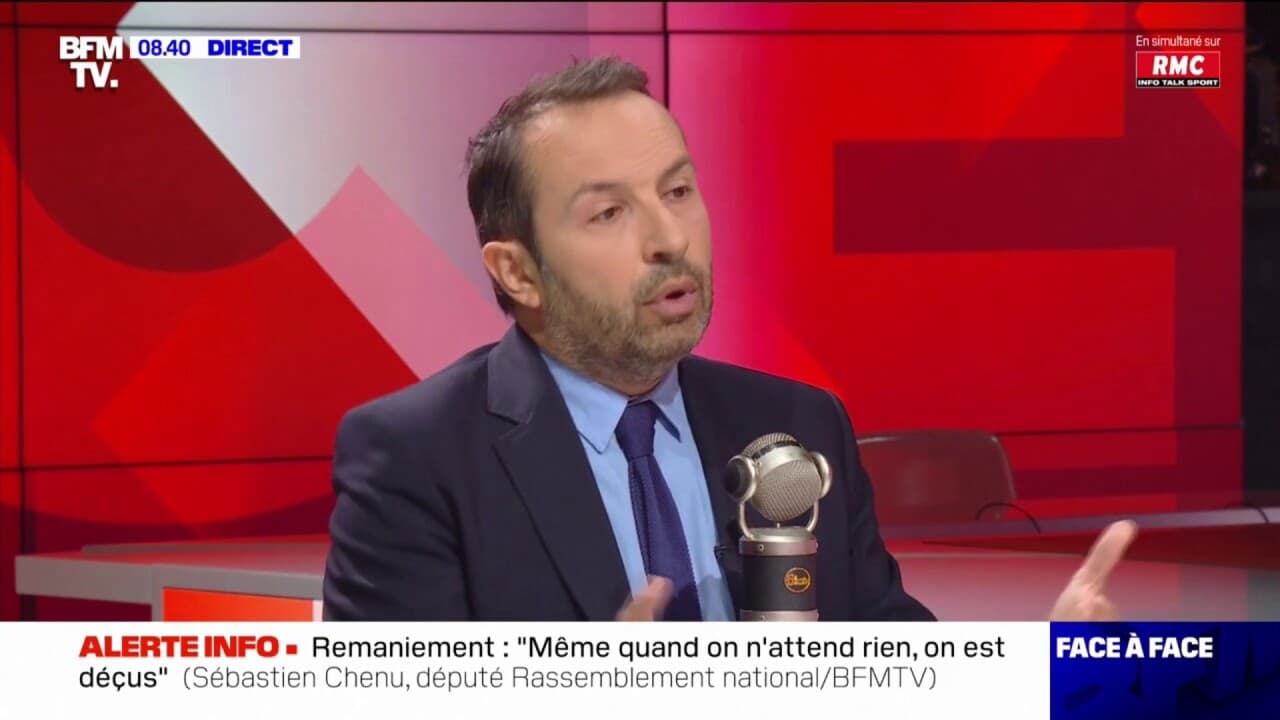 Sébastien Chenu (RN) sur le remaniement: Sébastien Chenu (RN) sur le remaniement: