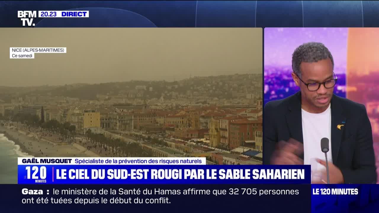 Le ciel de Nice rougi par le sable saharien - 30/03