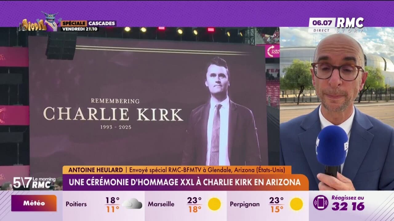 Une cérémonie d'hommages XXL à Charlie Kirk en Arizona