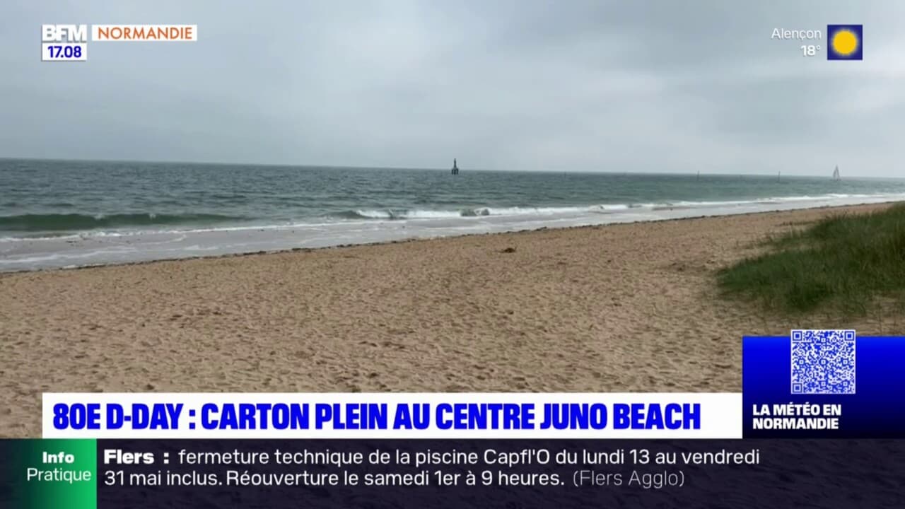 80e D-Day: carton plein au centre Juno Beach