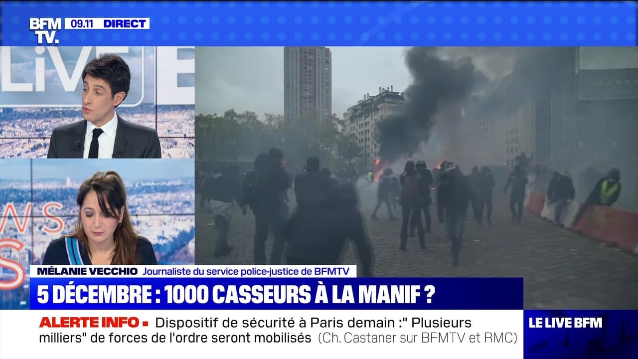 5 décembre: 1 000 casseurs à la manif ? - 04/12