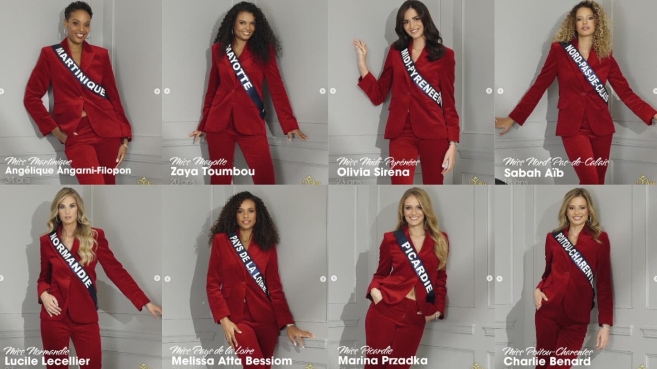 Les portraits officiels des candidates Miss France dévoilés Les portraits officiels des candidates Miss France dévoilés