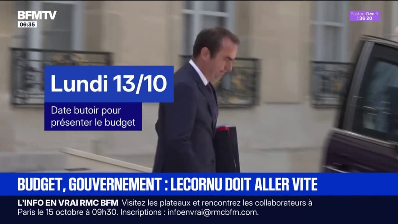 Budget, gouvernement: Sébastien Lecornu doit aller vite