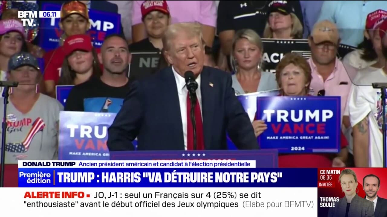 Pour Son Premier Meeting Depuis Le Renoncement De Joe Biden Donald