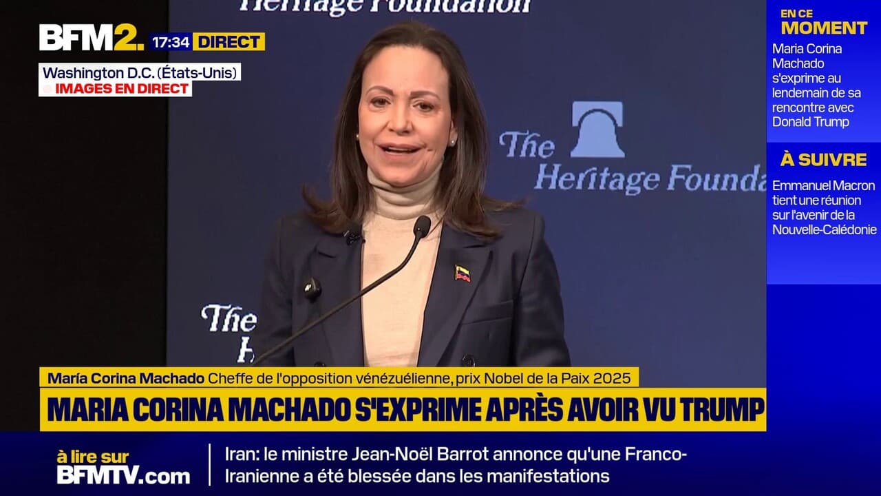 Capture de Nicolas Maduro: María Corina Machado se dit "absolument ...