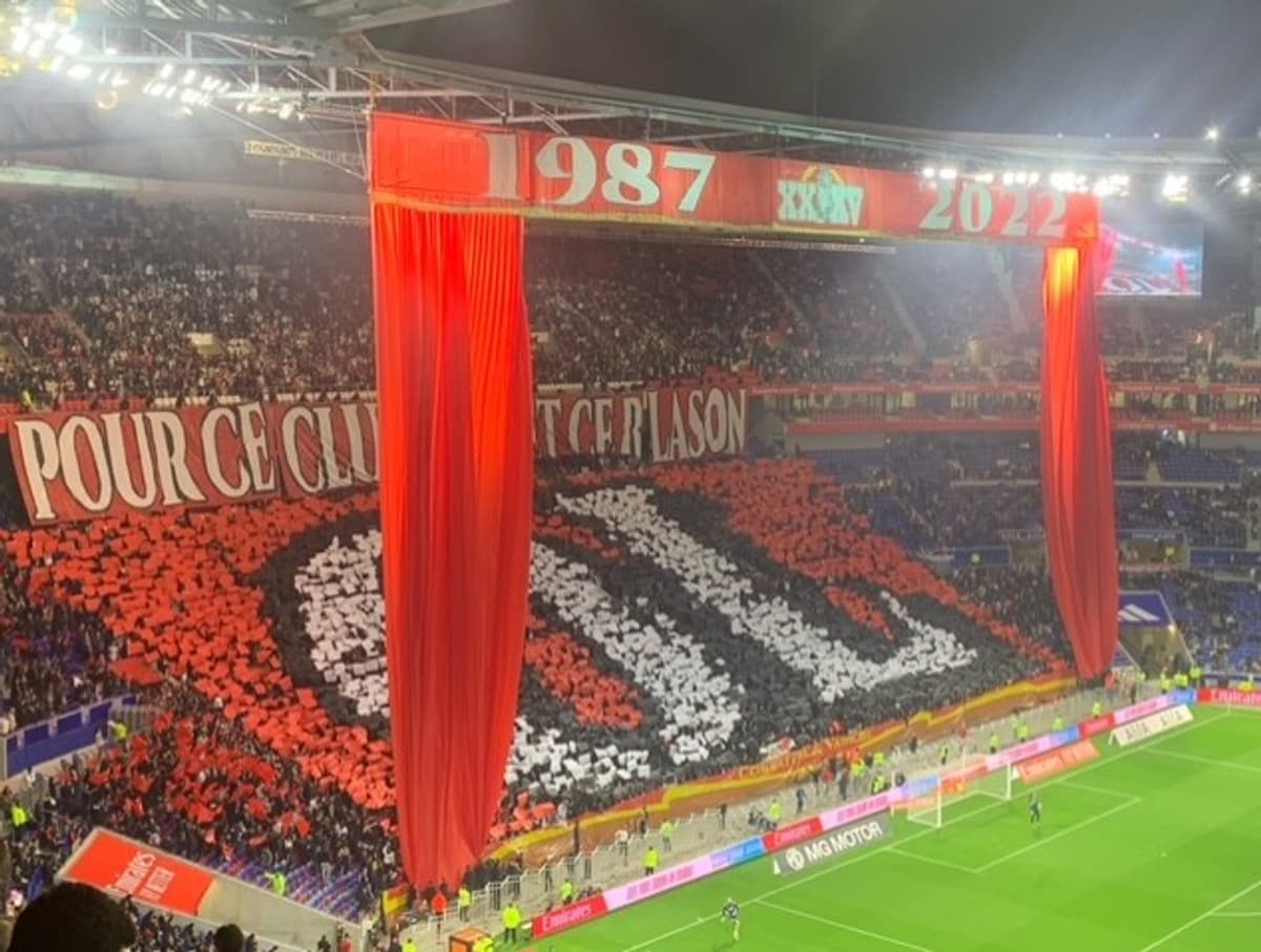 OL-Nice: les images impressionnantes des tifos des Bad Gones pour leurs ...