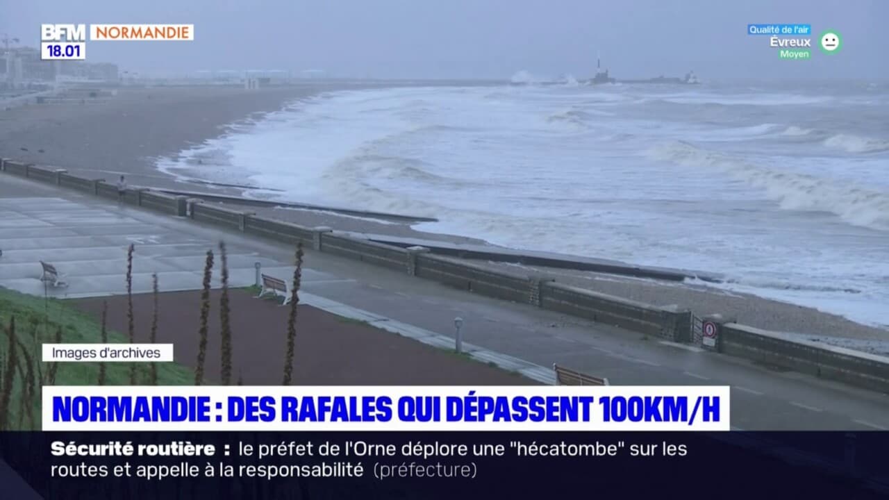 Normandie: la région en vigilance jaune vents violents, des rafales à 100 km/h attendues