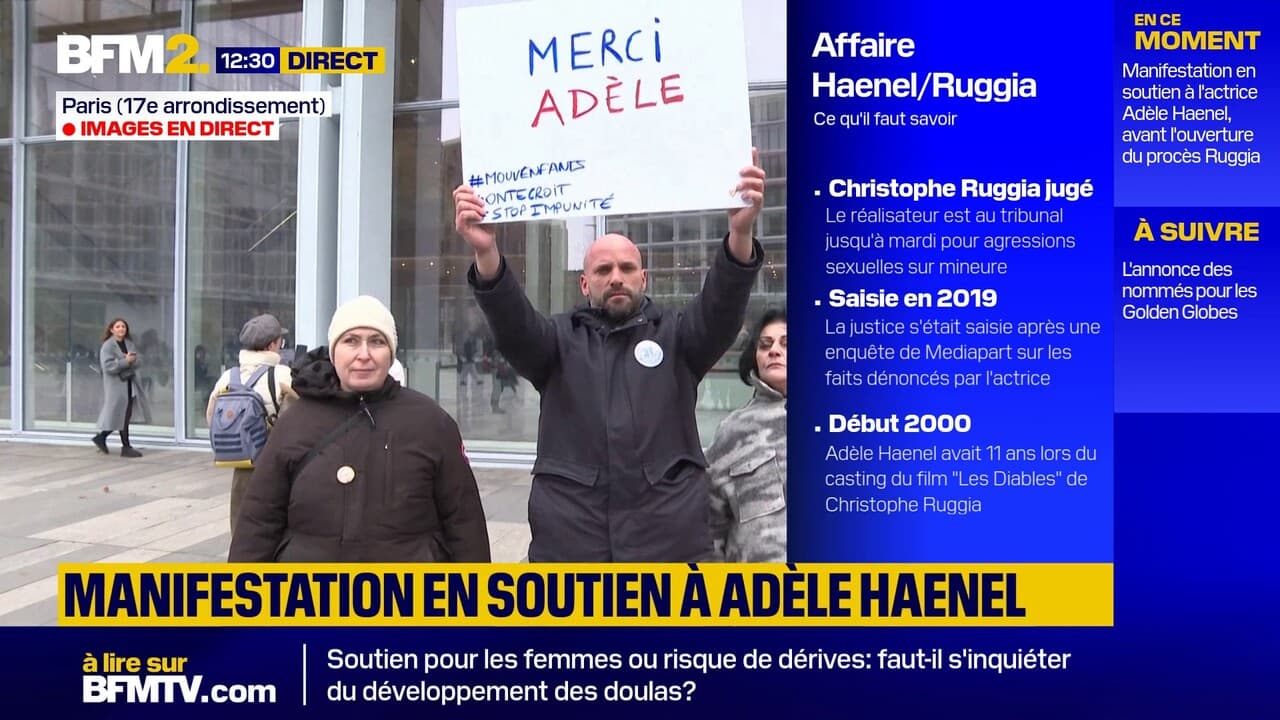 Affaire Haenel: rassemblement devant le tribunal avant l'ouverture du ...