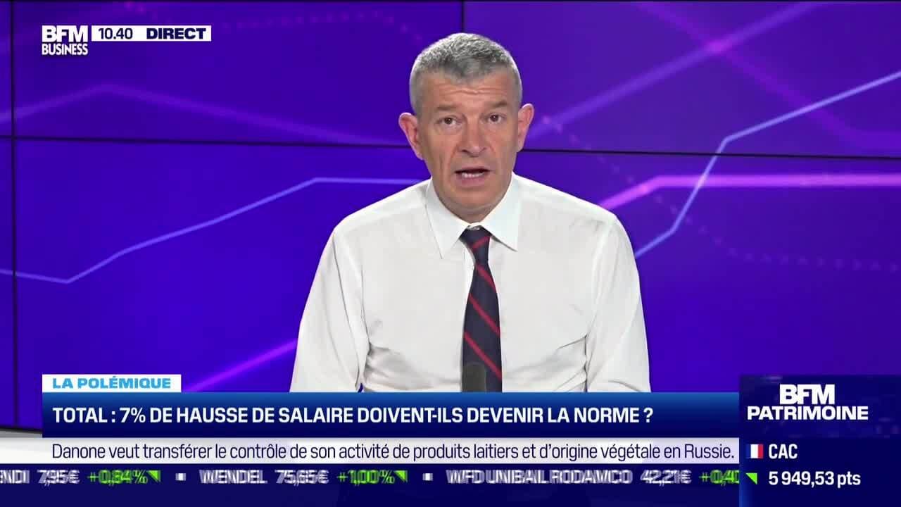 Nicolas Doze : Total, 7% de hausse de salaire doivent-ils devenir la ...