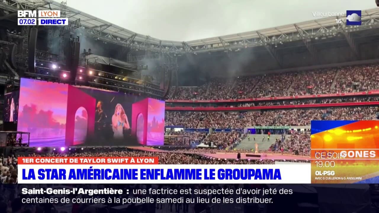 Taylor Swift à Lyon: la star américaine enflamme le Groupama Stadium Taylor Swift à Lyon: la star américaine enflamme le Groupama Stadium