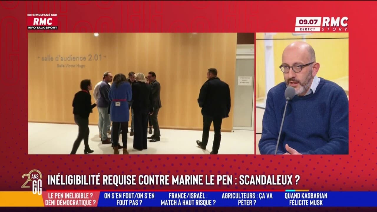 Inéligibilité requise contre Marine Le Pen : "Pour moi, ce n'est pas un ...