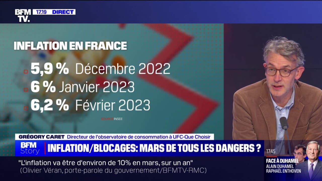 Grégory Caret (UFC-Que Choisir) sur l'inflation: "10 à 15% de hausse ...