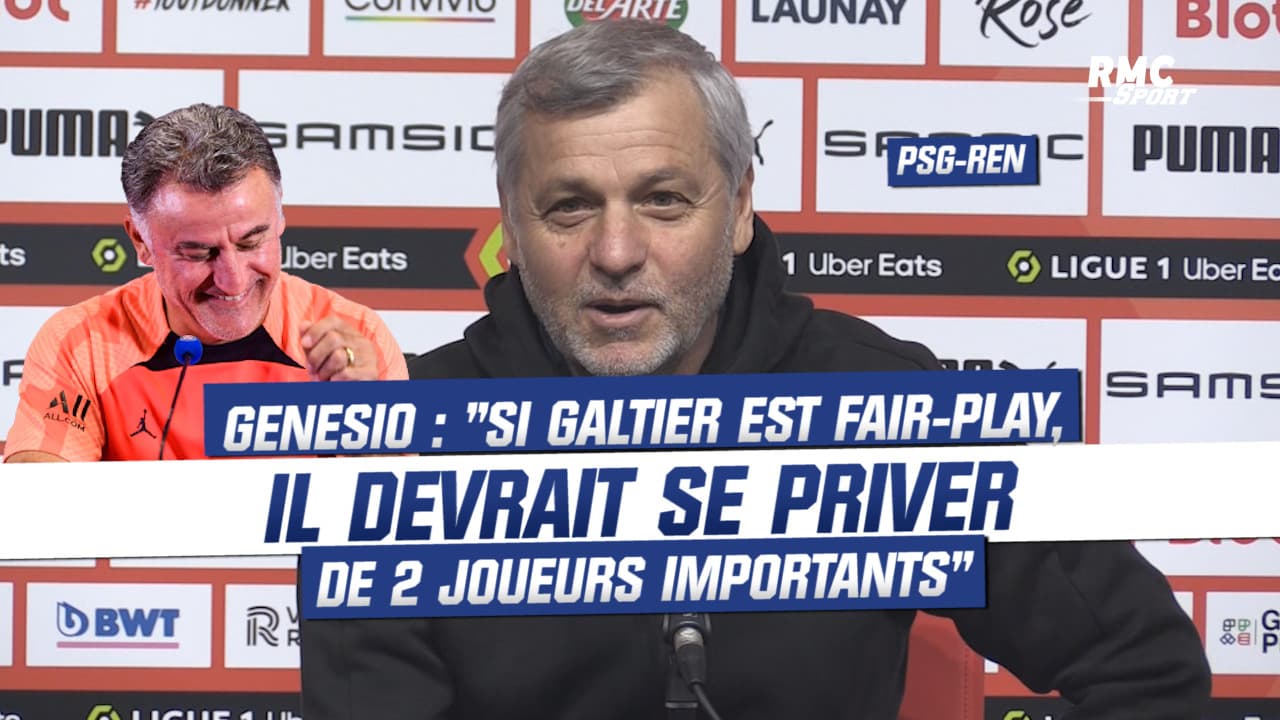 Rennes-PSG : Genesio suggère (avec humour) à Galtier de se priver de ...