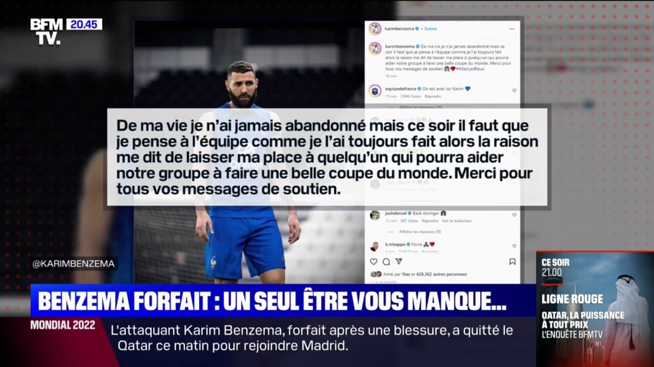 La Raison Me Dit De Laisser Ma Place Karim Benzema Confirme Son