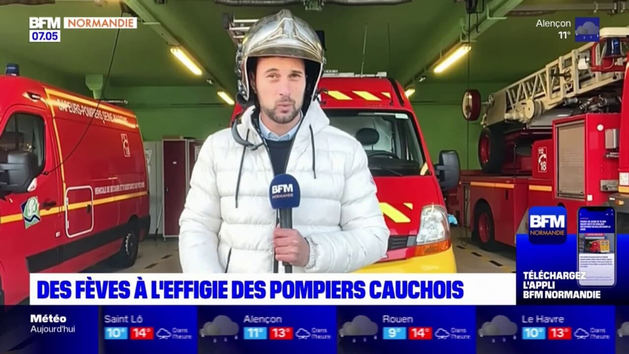Seine-Maritime: des fèves à l'effigie des pompiers pour leur rendre hommage à Saint-Valery-en-Caux
