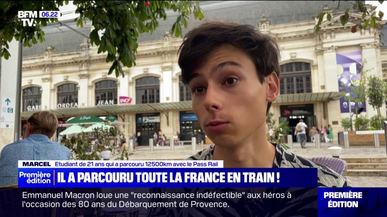 Cet étudiant de 21 ans a parcouru en train une trentaine de villes ...