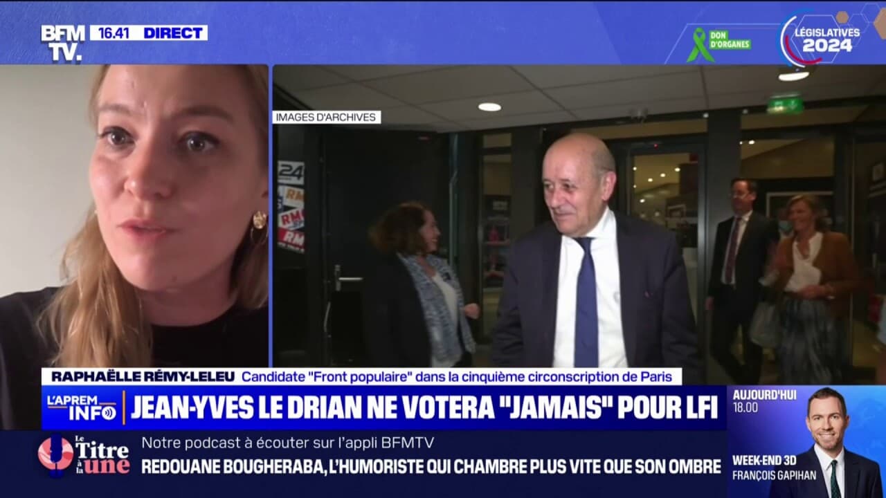 Raphaëlle Remy-Leleu (NFP), au sujet de Jean-Yves Le Drian: "Ça fait ...