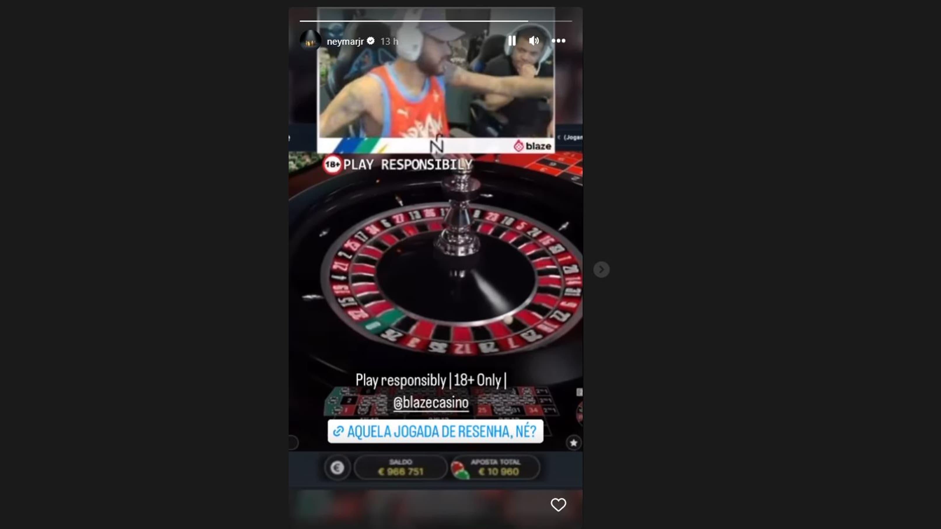 PSG: après son million perdu, Neymar se filme en train de gagner à la ...