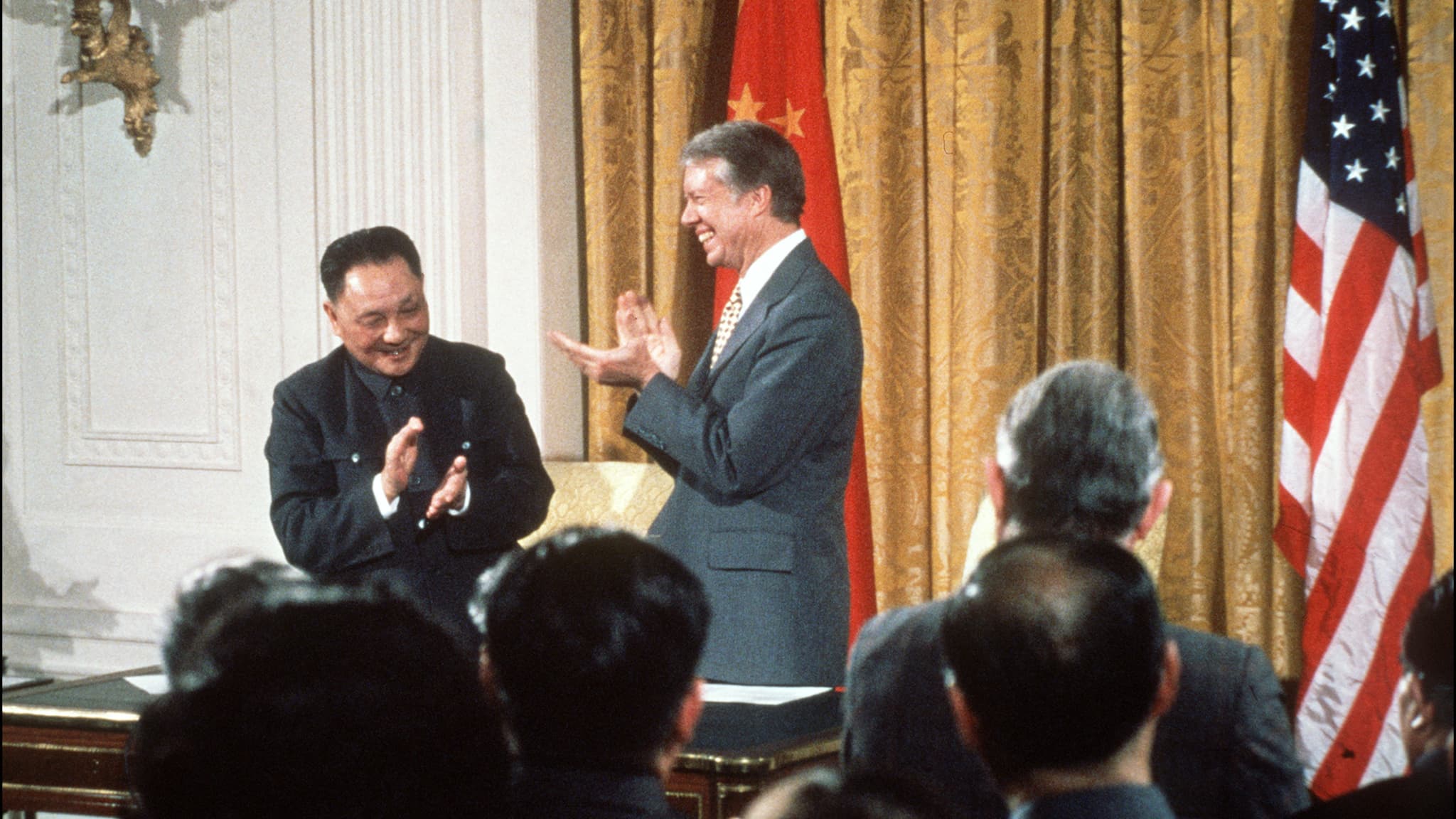 Mao Zedong et Nixon réunis grâce au ping pong, Deng Xiaoping en visite ...