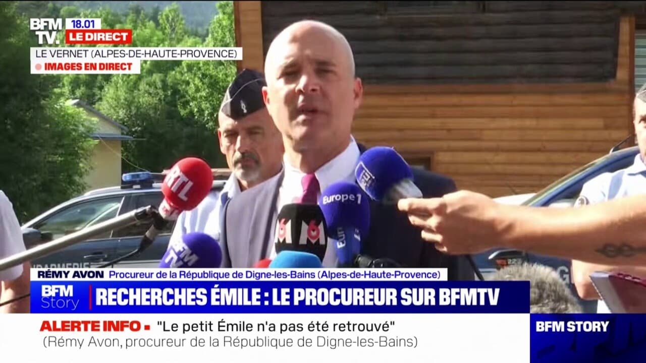 Disparition d'Émile: "Les gendarmes ont procédé aujourd'hui à des opérations de ratissages ...