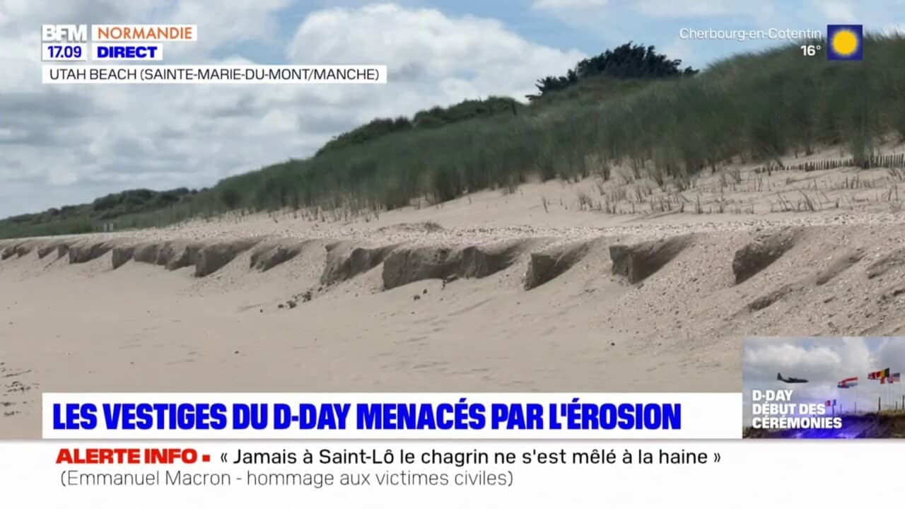 80e anniversaire du Débarquement: les vestiges du D-day menacés par l ...