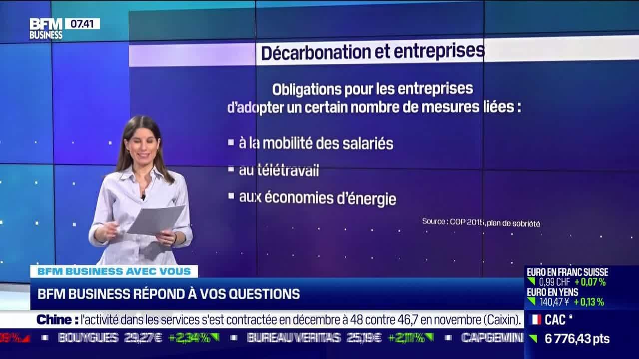 BFM Business avec vous : En quoi la décarbonation rentre dans les sujets du CSE ? - 05/01