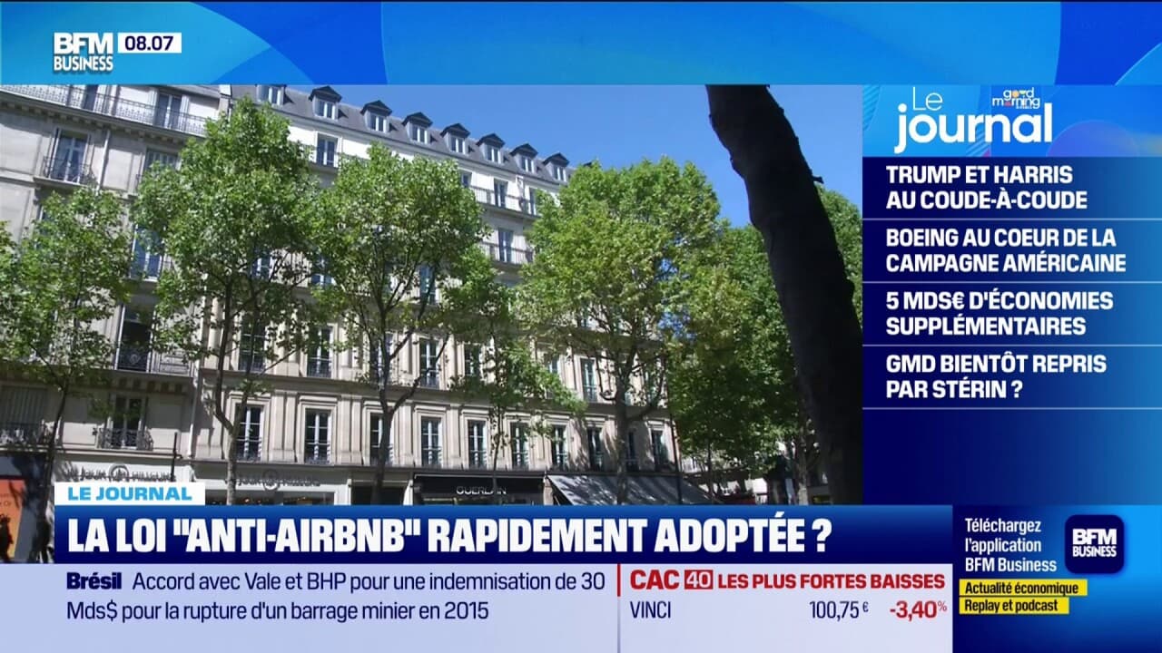 La loi "anti airbnb" rapidement adoptée