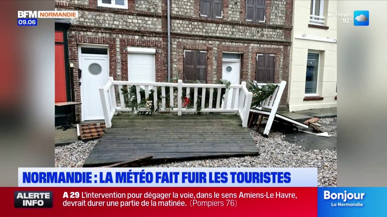Neige, tempête et annulations : en Normandie, la météo plombe le tourisme