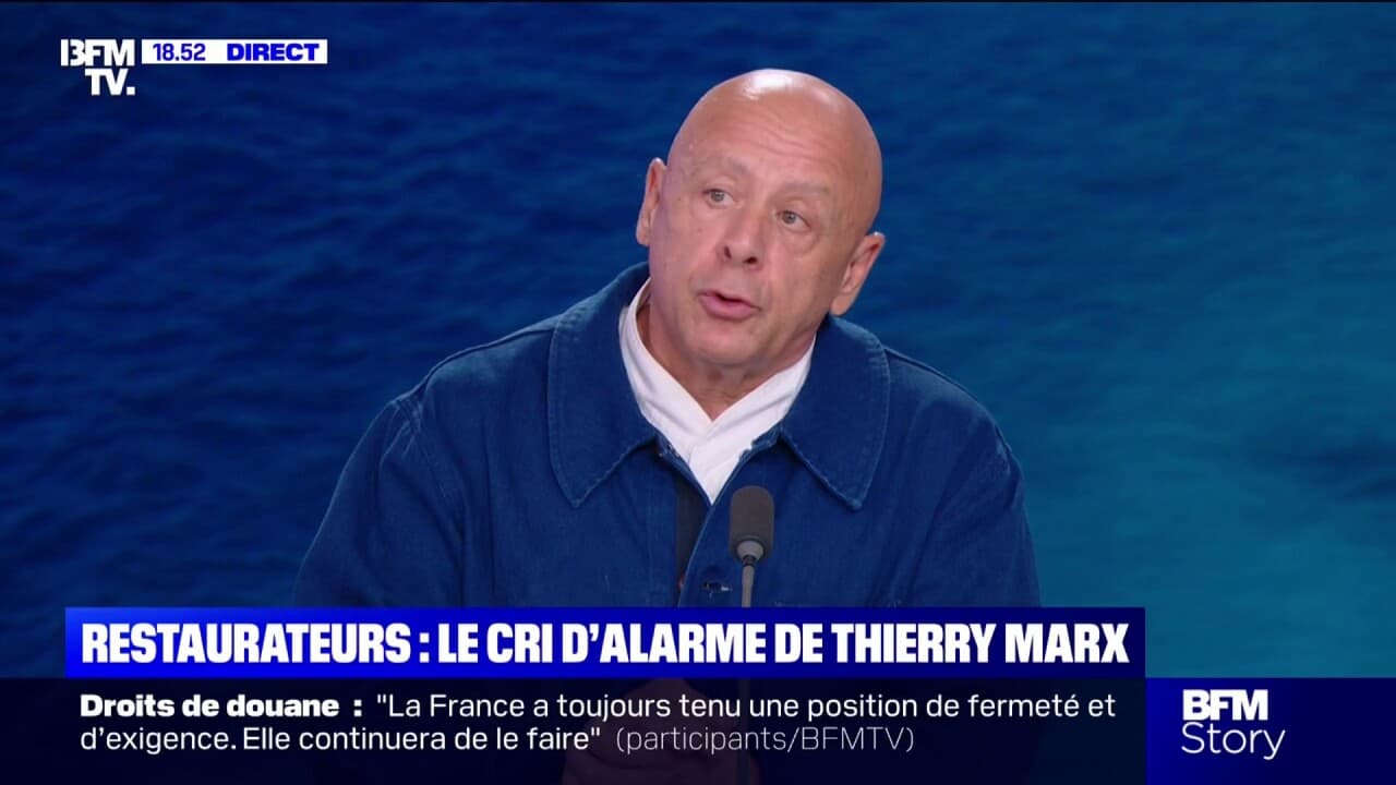 Thierry Marx déplore la fermeture de "25 restaurants par jour en France"