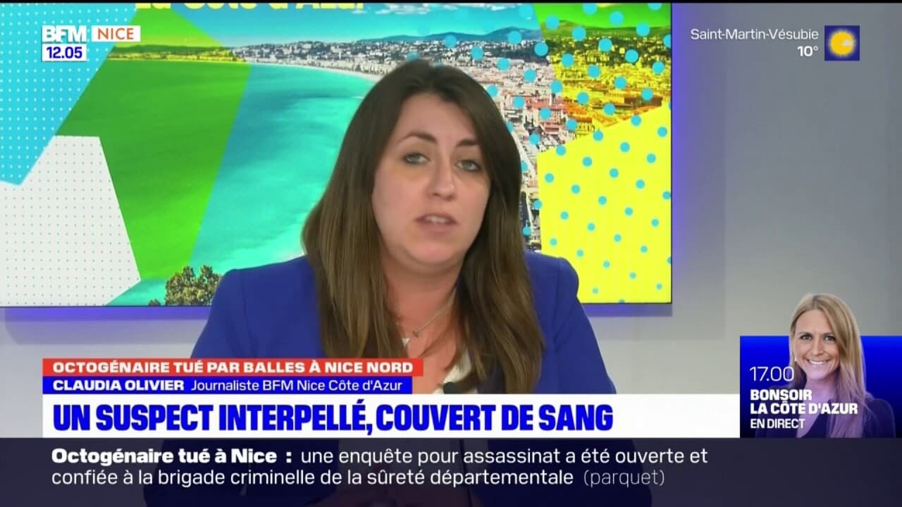 Meurtre d'un octogénaire à Nice: un suspect couvert de sang interpellé
