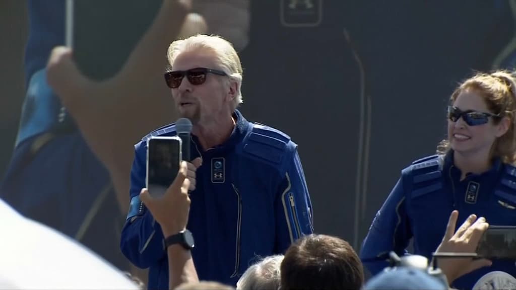 "J'ai rêvé de ce moment depuis tout petit": Branson réagit après son ...