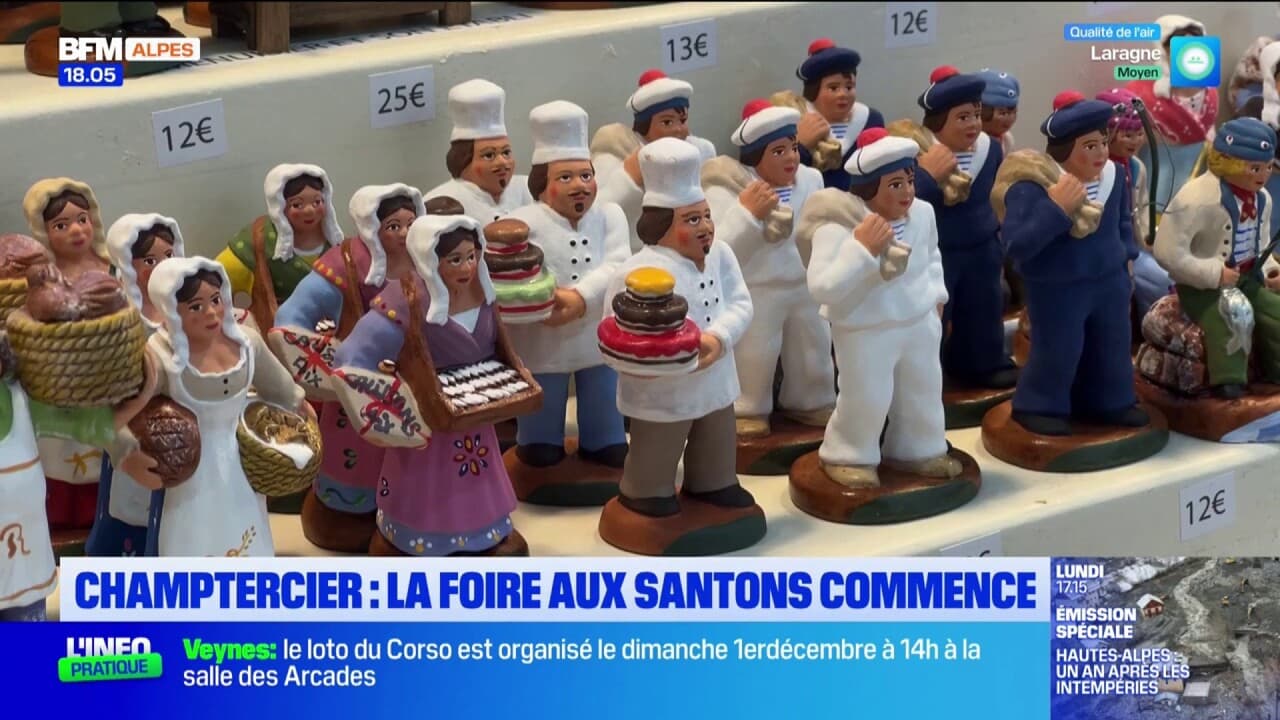 Alpes-de-Haute-Provence: la 41e foire aux Santons débute à Champtercier