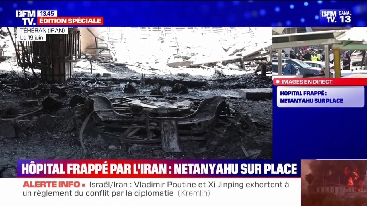 Guerre Iran-Israël: les images des locaux de la télévision d'État ...