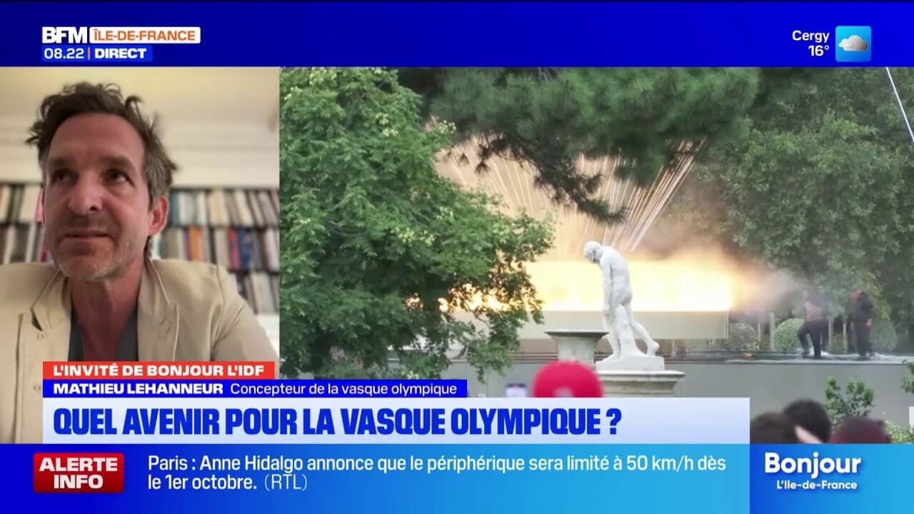 Mathieu Lehanneur, concepteur de la vasque olympique, explique que pour ...