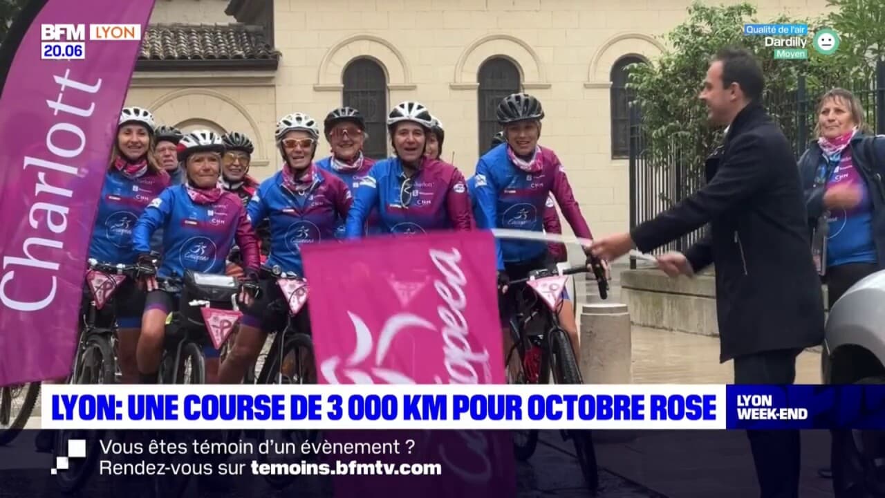 Lyon: des femmes parcourent 3000km pour Octobre rose