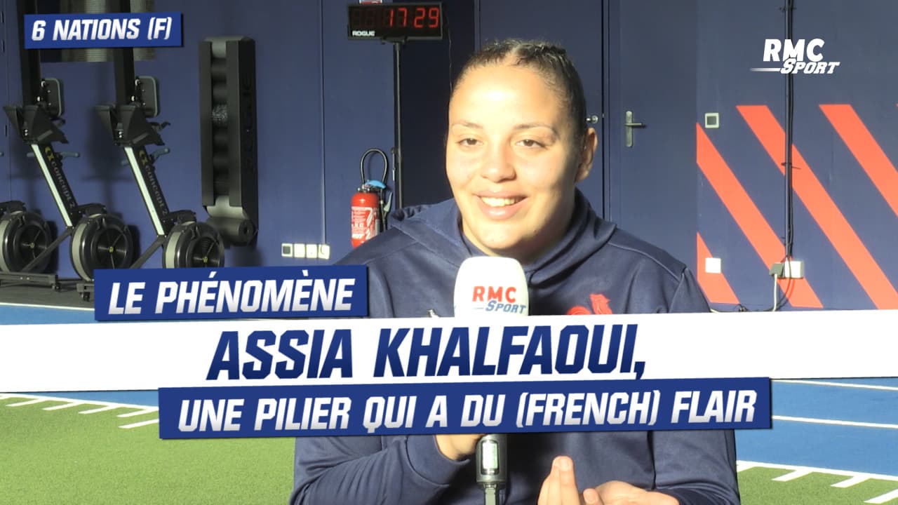 6 Nations féminin : le phénomène Assia Khalfaoui, une pilier qui a du ...