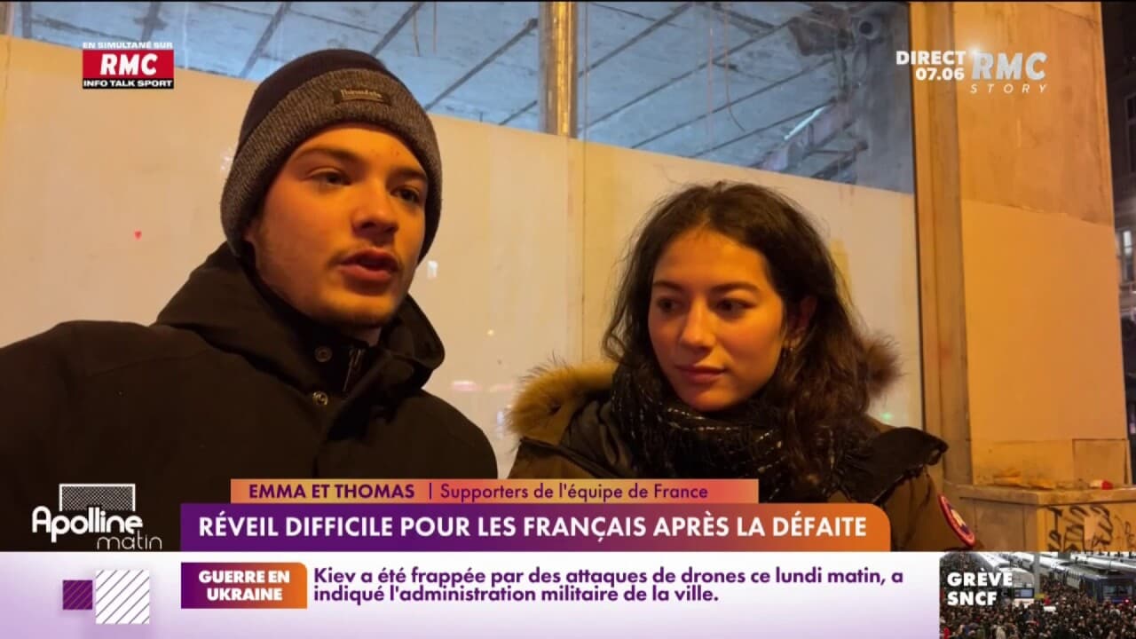 Réveil difficile pour les Français après la défaite