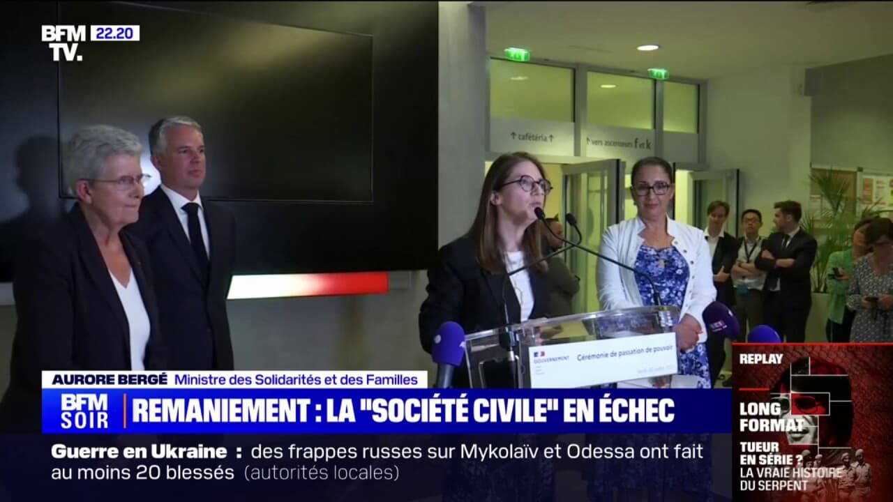 Aurore Bergé (ministre des Solidarités): "Je mettrai tous les jours la même énergie (...) pour ...