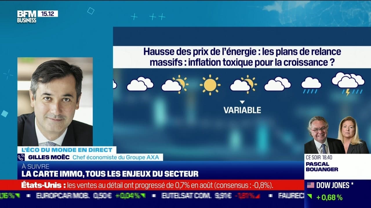 Gilles Moëc (Groupe AXA) : Hausse des prix de l'énergie, les plans de ...