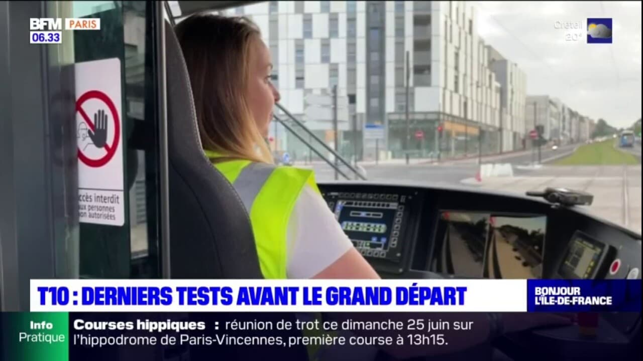 La ligne du tramway T10 entre Clamart et Antony est actuellement en ...