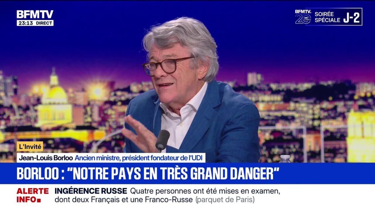 "Notre pays est désarticulé et en très grand danger", déclare Jean-Louis Borloo, président ...