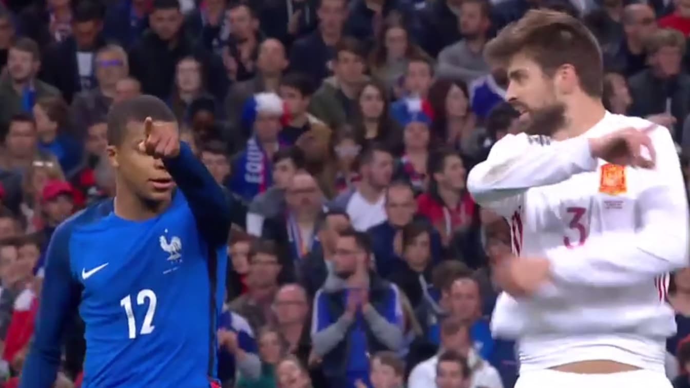 France-Espagne : Piqué demande à Mbappé de lui donner son maillot