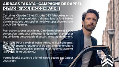 Rappel Citroën C3 pour des airbags défectueux