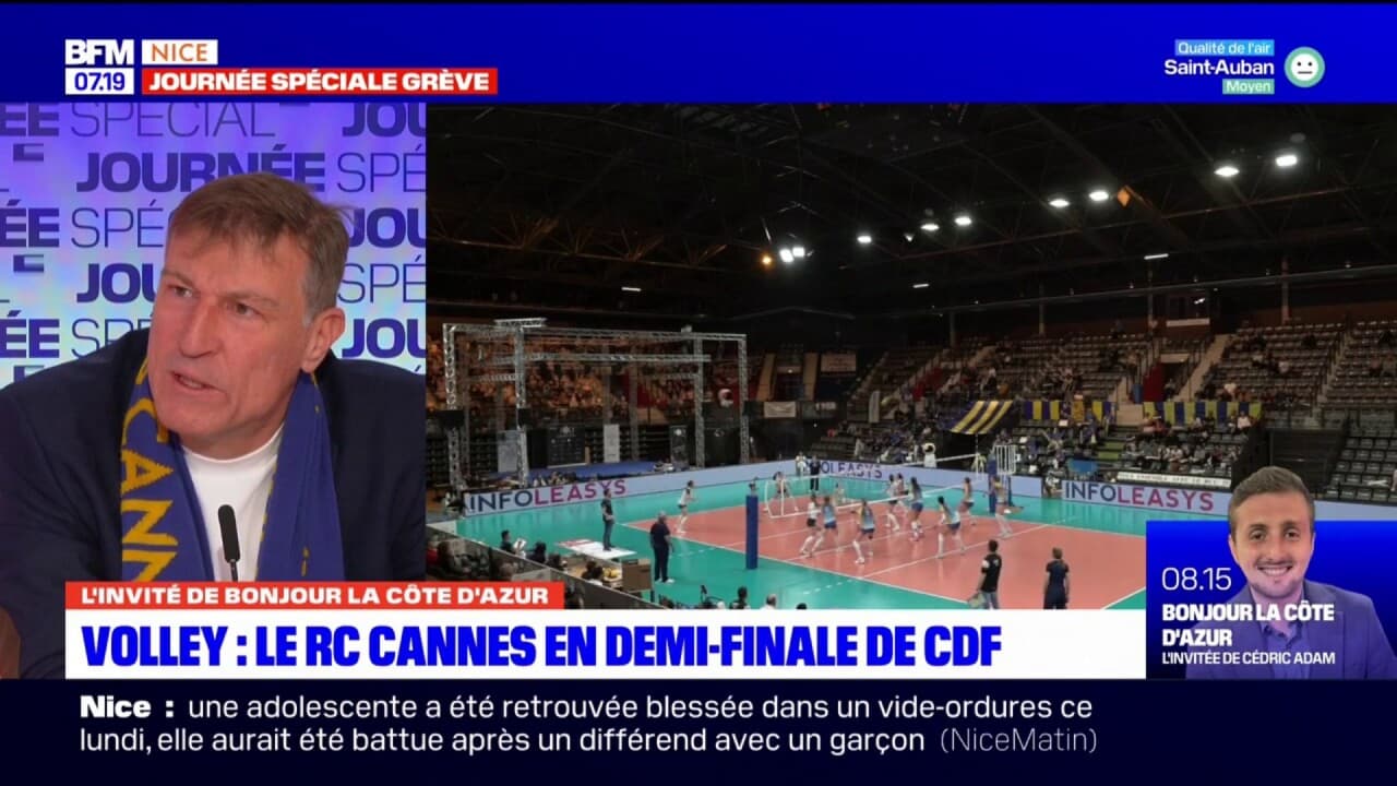 Volley féminin: le RC Cannes en demi-finale de la Coupe de France