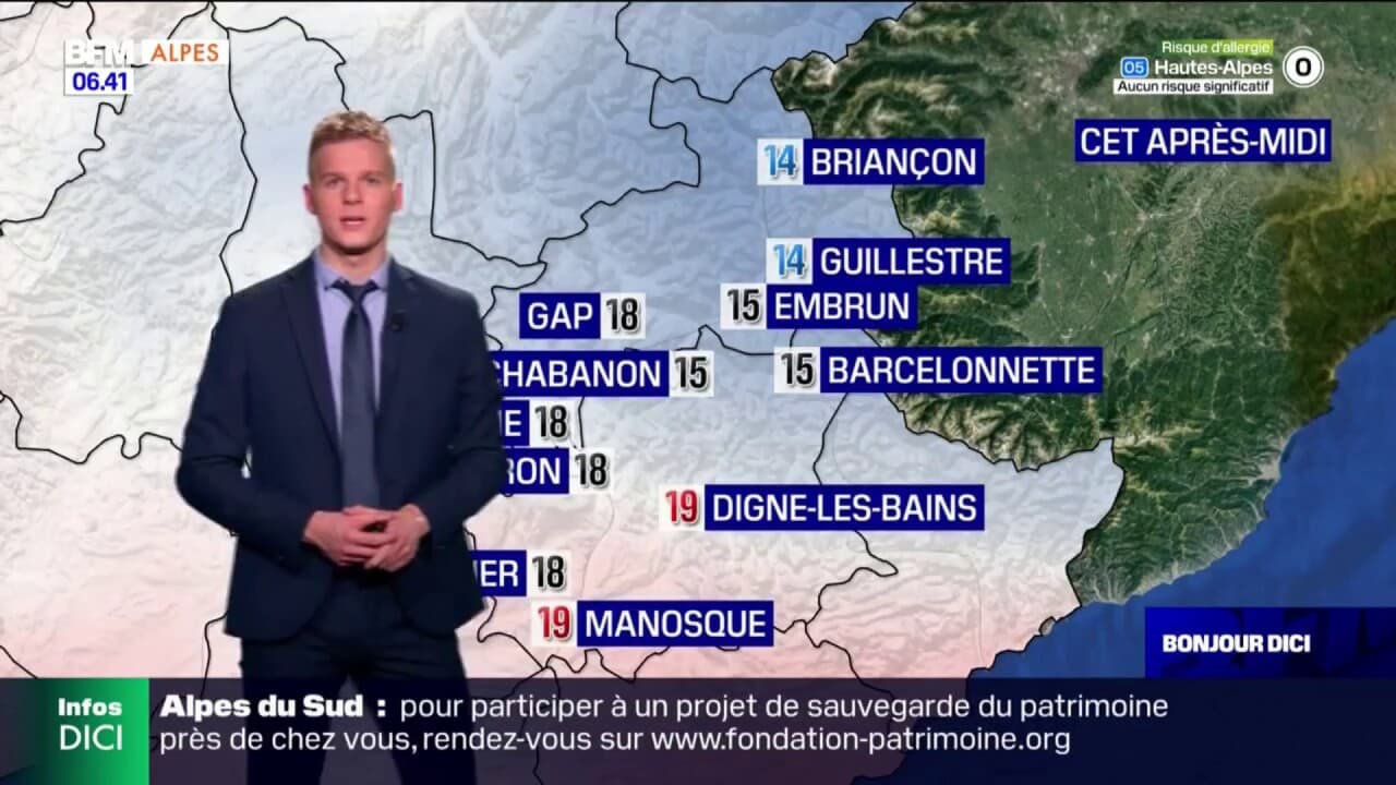 Météo Alpes du Sud: un ciel partagé entre éclaircies et nuages, 18°C ...
