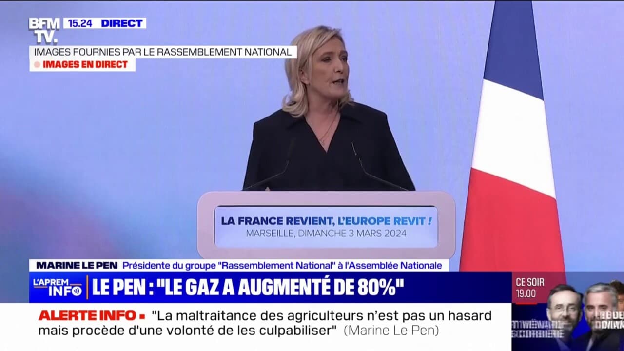 Marine Le Pen: "La France a réalisé son plan énergétique dès les années ...
